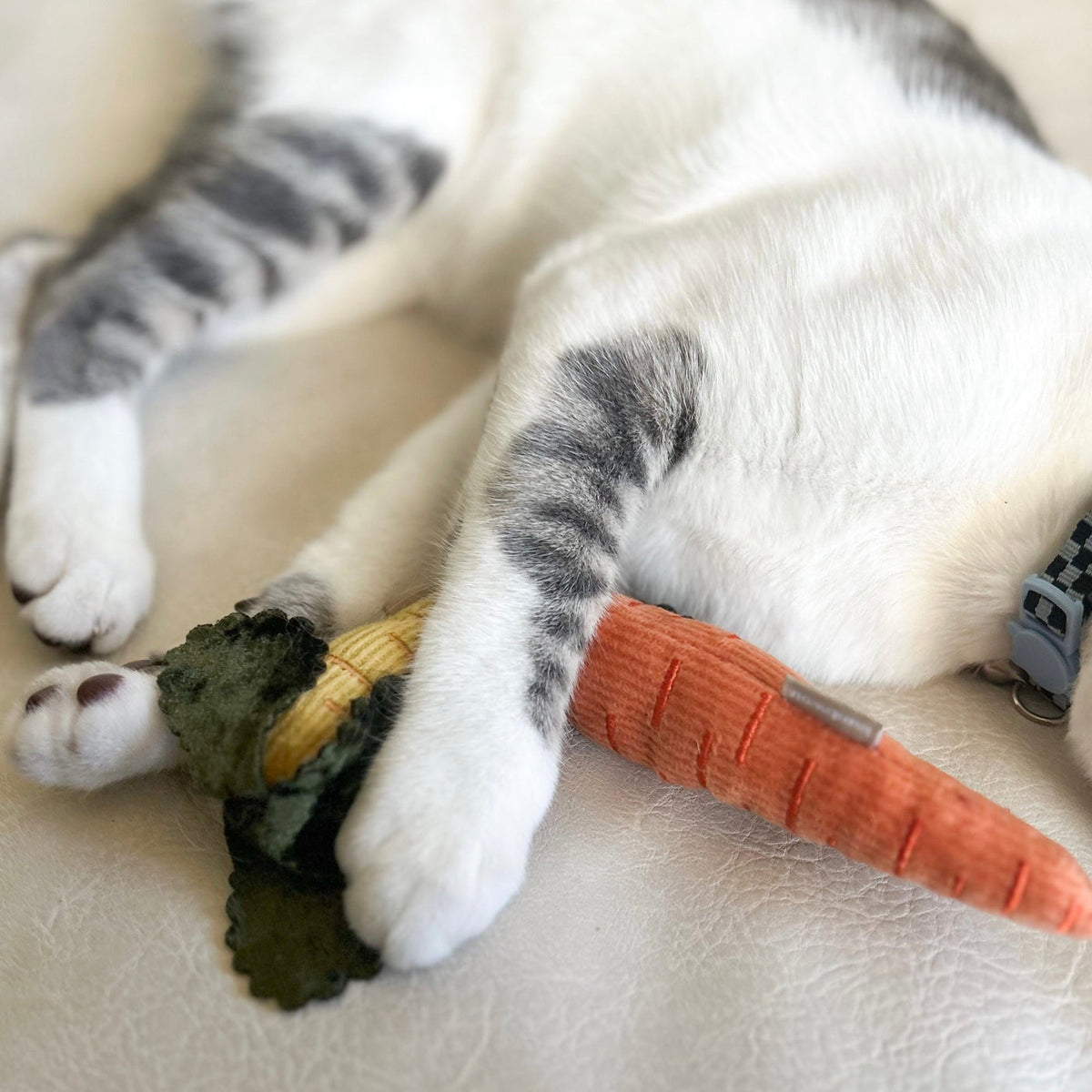 Lambwolf BABY CARROT for cat // cat nips – beige + bright
